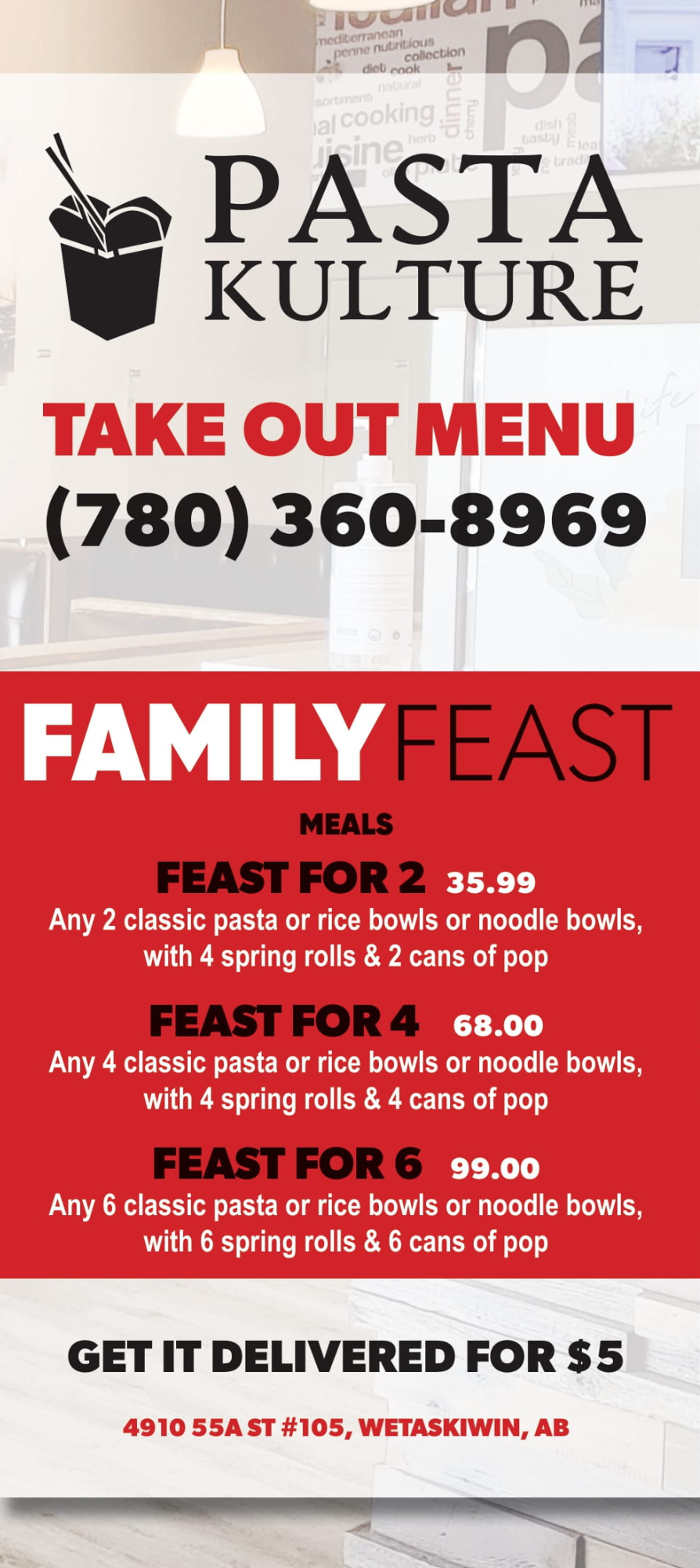 Menu – Pasta Kulture